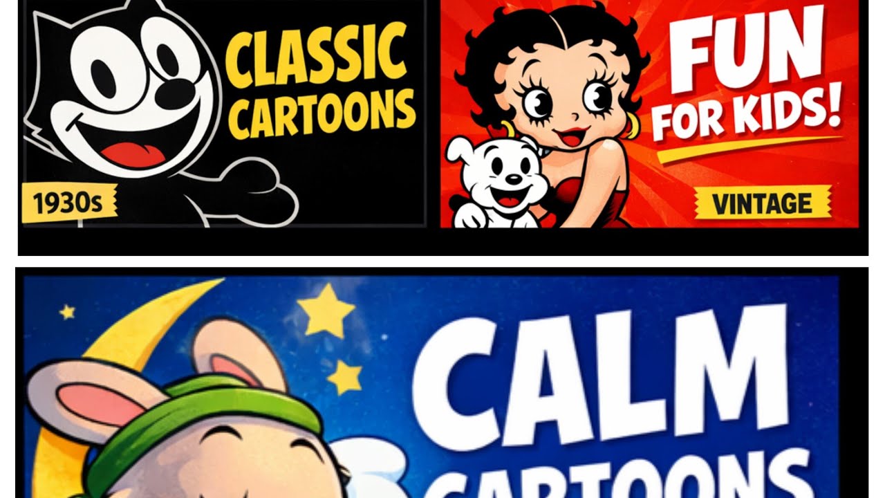 Classic Cartoons from the 1930s | Public Domain | Family Friendly
