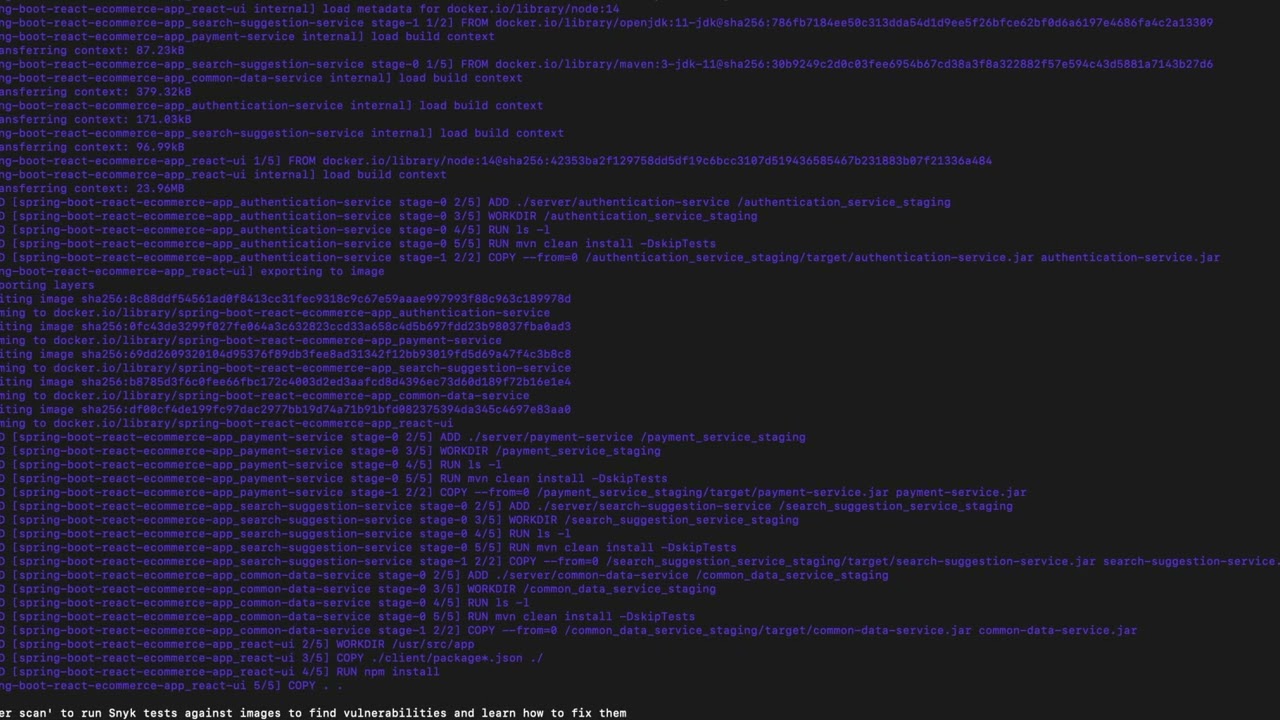 Shoppers Application (React + Spring Boot) Installation