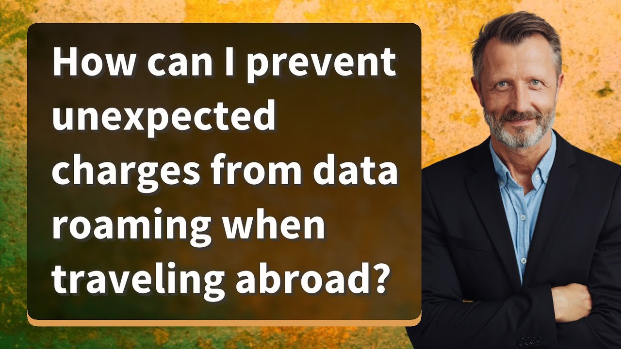 How can I prevent unexpected charges from data roaming when traveling abroad?