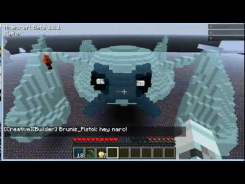 Metagross made of Water. Minecraft Map