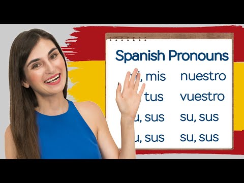 Spanish 11. How to sa MY, YOUR, HIS, HER in Spanish