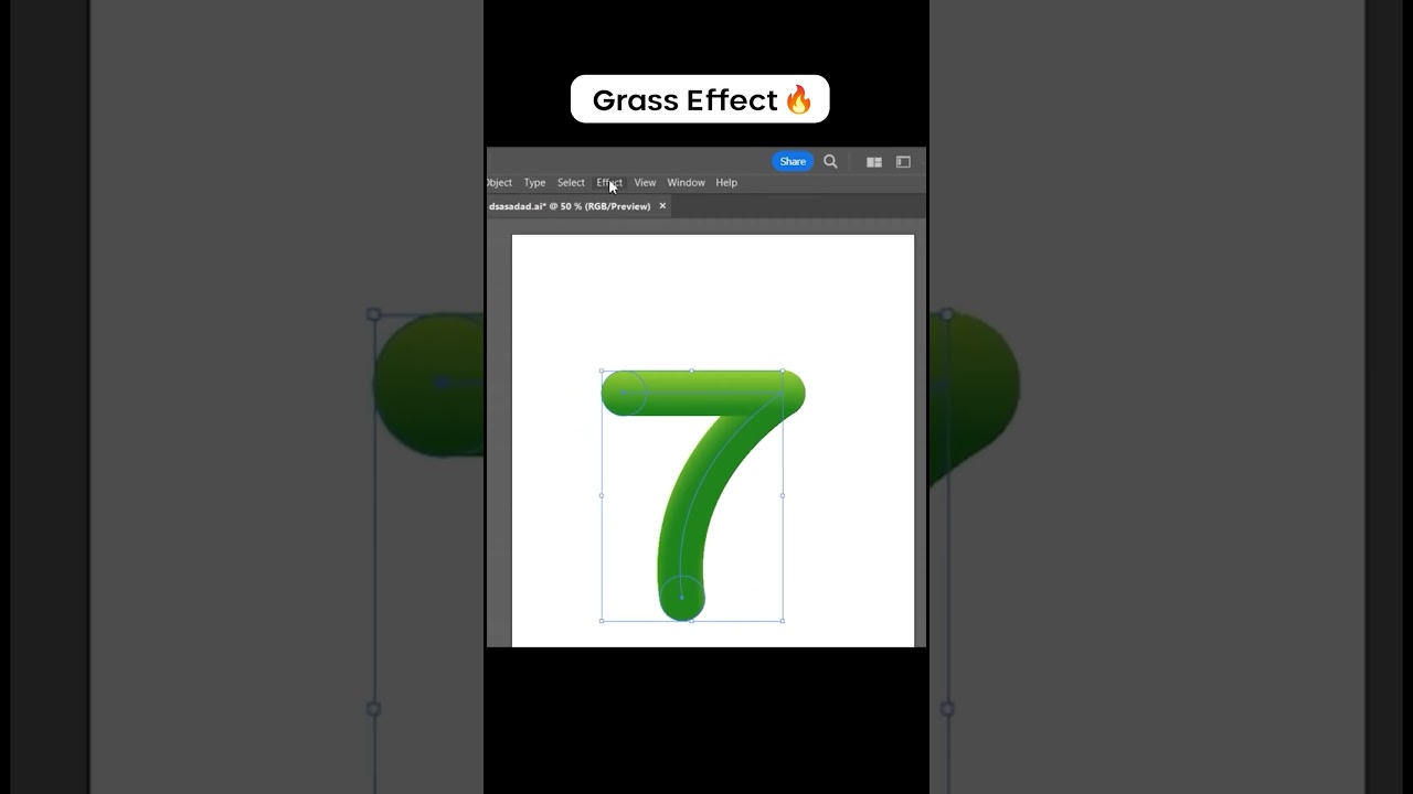 Grass Effect in Adobe Illustrator - Tutorial Series Pt 69