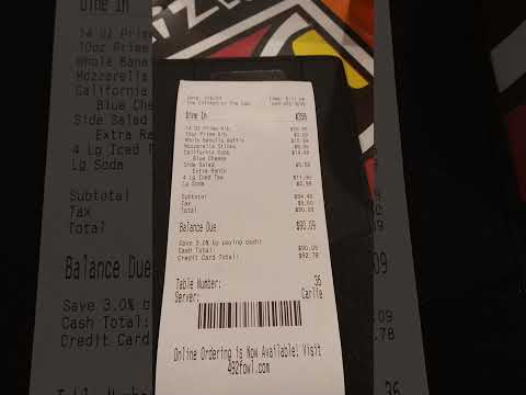 Bill and tip at Chicken or The Egg LBI Long Beach Island New Jersey #amc #apefather #bill #tip #cash