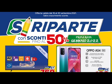 Volantino euronics dal 16 al 30 settembre 2021