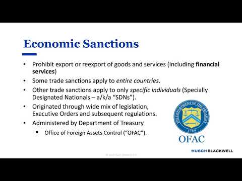 Economic Sanctions 101: Compliance, Risk and Best Practices in the Global Supply Chain