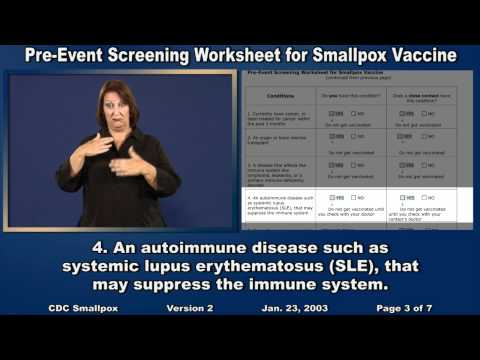 30 ENG Pre Event Smallpox Vaccine Questionaire