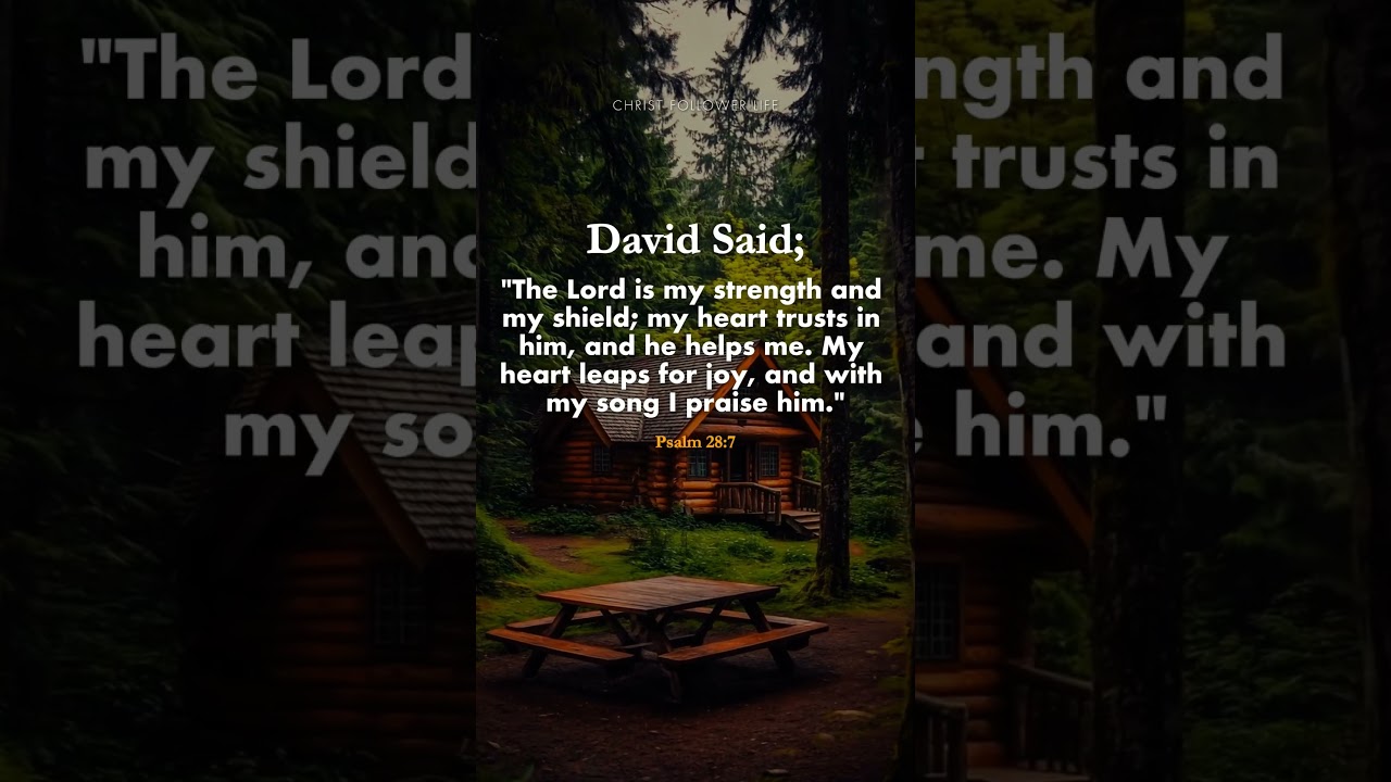 The Lord Is My Strength & Shield 🙏 Psalm 28:7 #bibleverses #jesuschrist #godsays #godsaid #prayer
