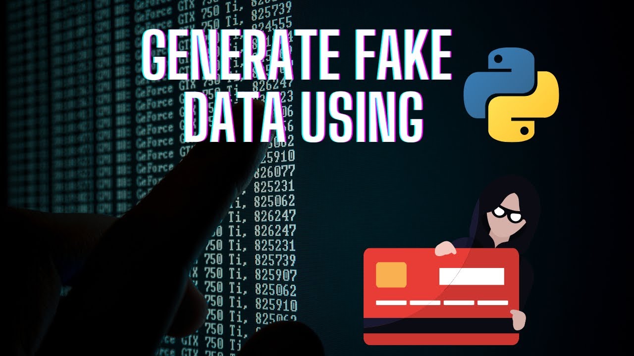 How to generate fake data using python| faker package| python tricks