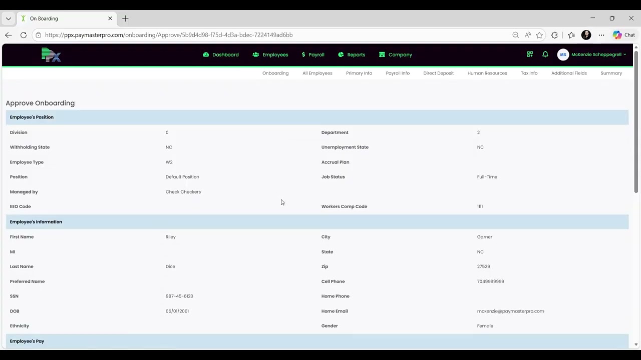 PPX - Employee Onboarding Part 2