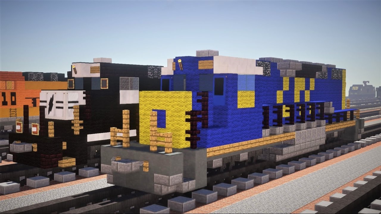 Minecraft CSX EMD SD40-2 Locomotive Tutorial (OLD)