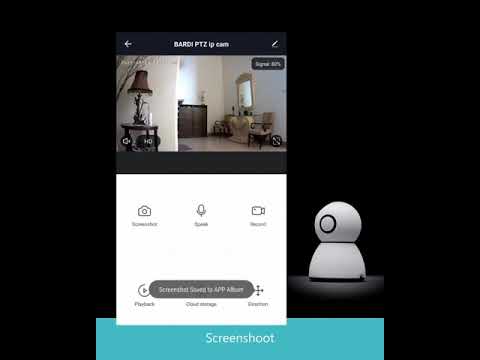 Seting BARDI Smart Home IP Camera PTZ 360' CCTV 1080p HD Pan Tilt Zoom Wifi