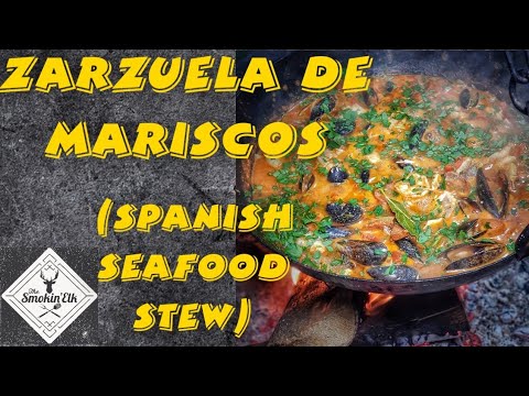 Zarzuela de Mariscos - Spanish Seafood Stew. Cooked on the Kadai Fire Bowl