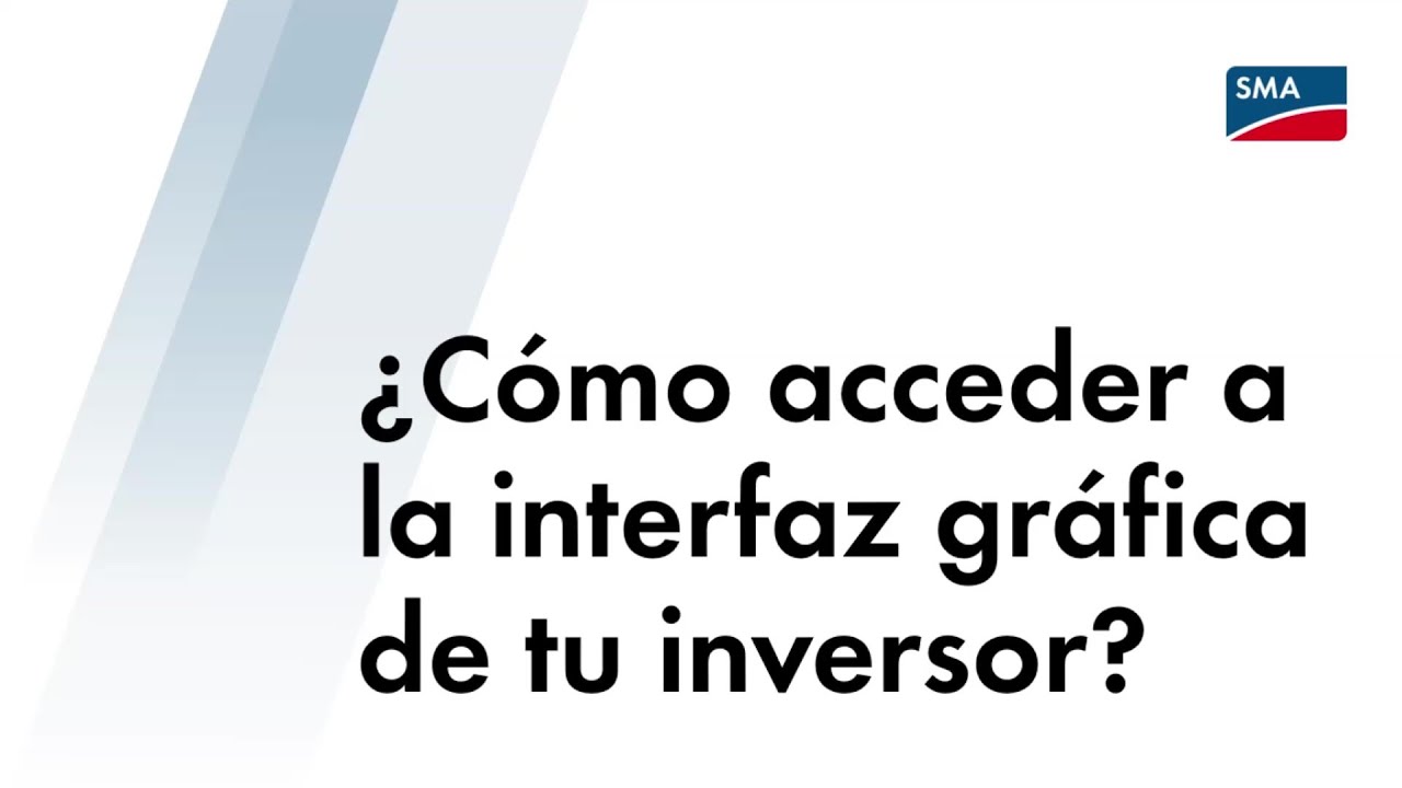Guia para acceder directamente al inversor SMA via WLAN