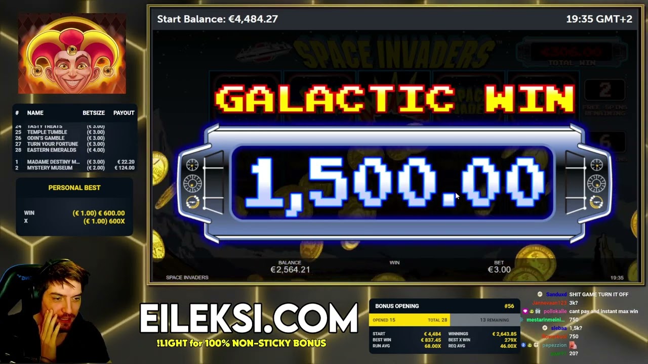 GALACTIC WIN on SPACE INVADERS | (Inspired Entertainment)