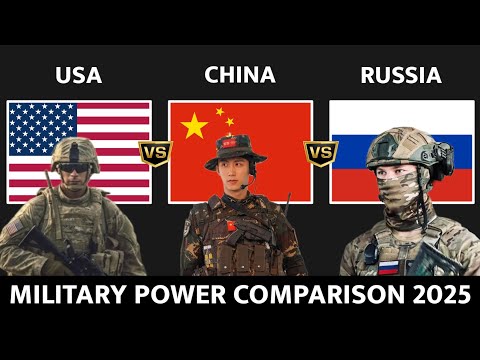 USA vs China vs Russia Military Power Comparison 2025