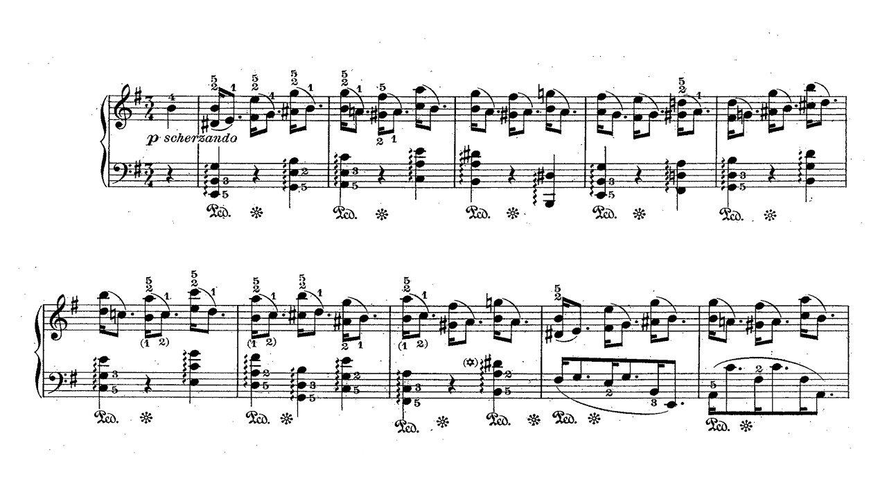Chopin Etude Op.25 No.5 (score) P. Barton, FEURICH piano