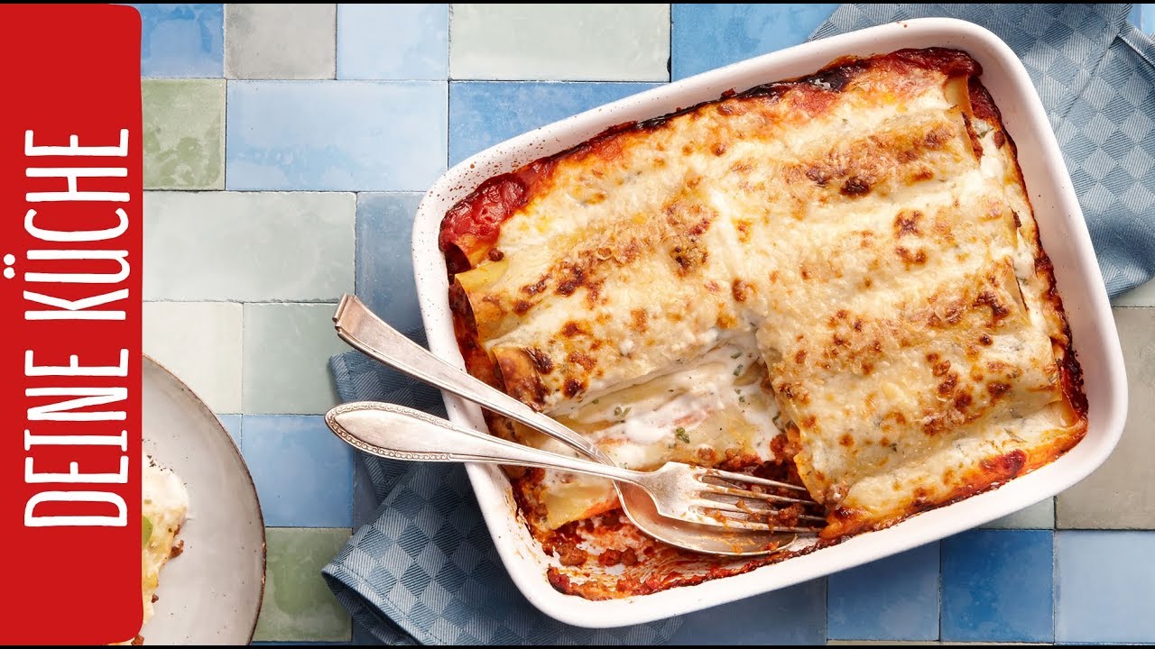 Cannelloni mit Hackfleisch - Frischkäse - Füllung - Einfache Rezepte