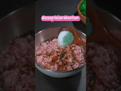 Cara Membuat Isian Wonton atau Pangsit.
