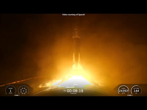 SpaceX Starlink 278 launch and Falcon 9 first stage landing, 28 June 2025