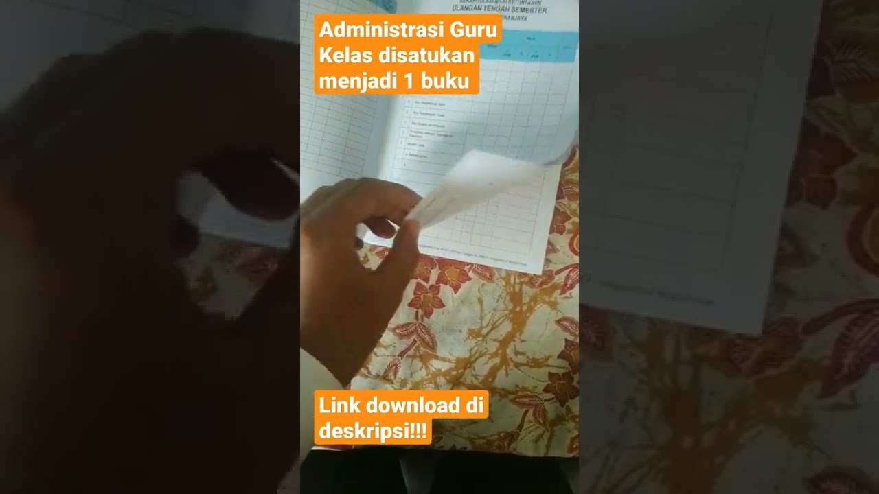 Buku Administrasi Guru Kelas download di inigurusd.blogspot.com