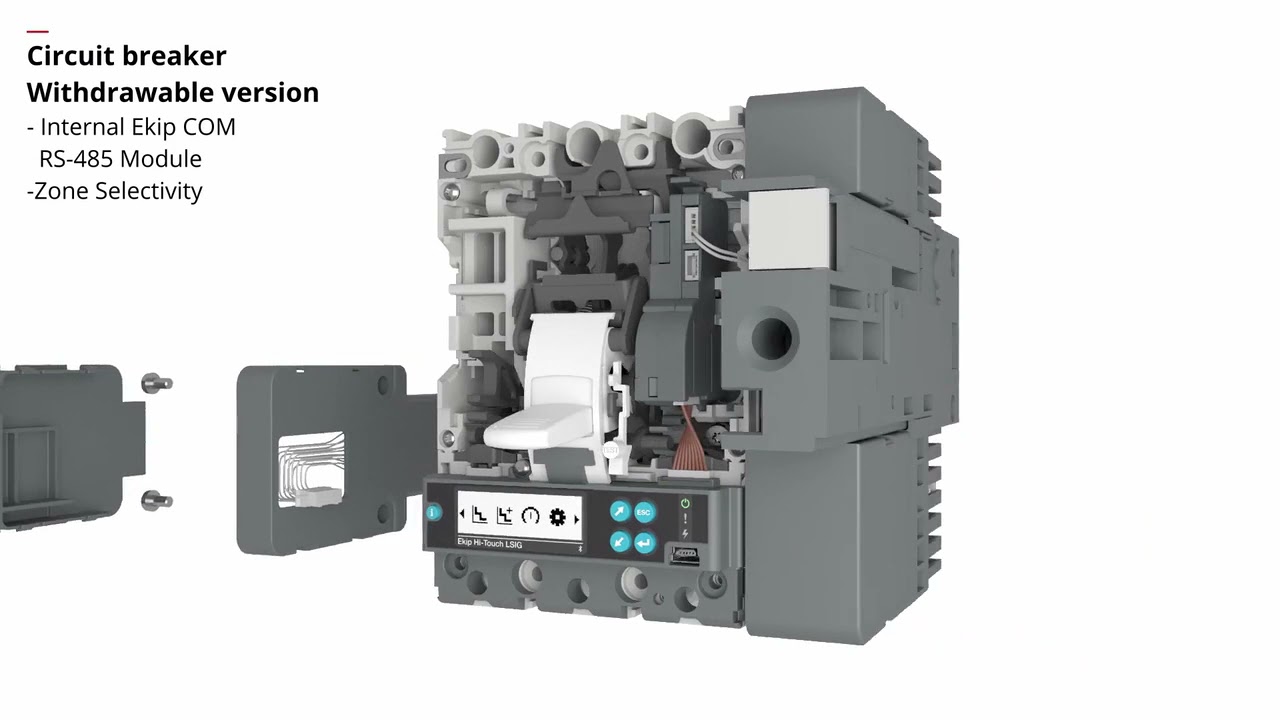 Internal Ekip COM RS-​485 Module and Zone Selectivity - withdrawable breaker - SACE® Tmax® XT Touch