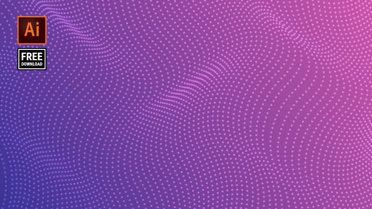 3D Halftone Wave Effect Illustrator Tutorial