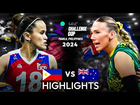 LEGENDARY MATCH | PHILIPPINES vs AUSTRALIA | AVC Challenge Cup 2024