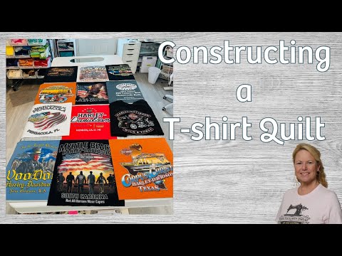 Constructing a T-shirt Quilt, the Stitchuation Room, 6-25-25