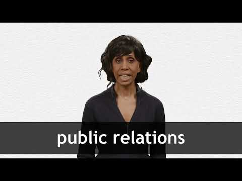 How to pronounce PUBLIC RELATIONS in American English