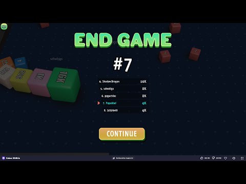 Cubes 2048.io - CrazyGames