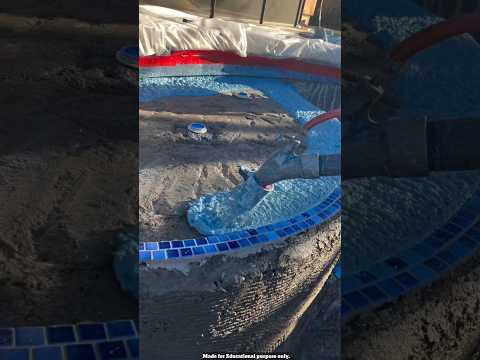 Pool plastering process