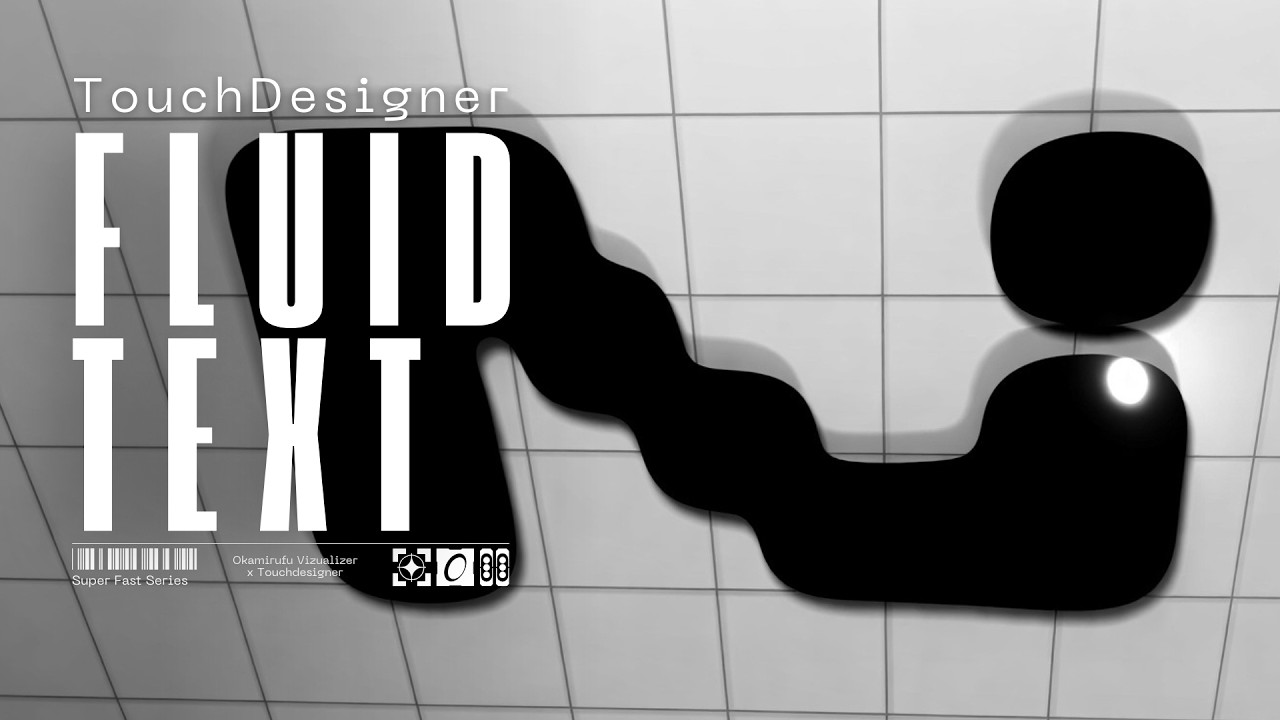 TouchDesigner Tutorial: Fluid Text Morphing & Organic Liquid Transitions (Easy)