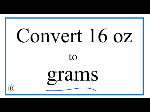 Convert 16 oz to g (Sixteen Ounces to Grams)