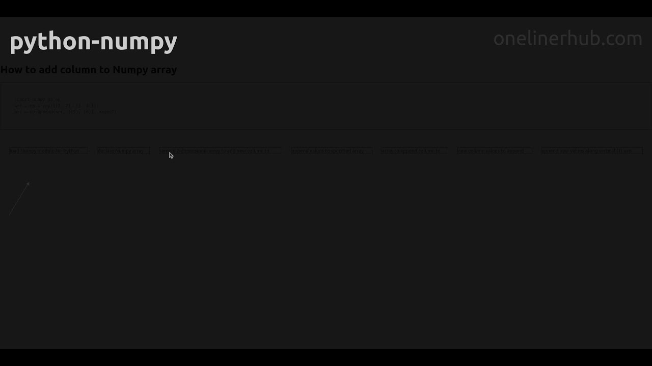 How to add column to Numpy array