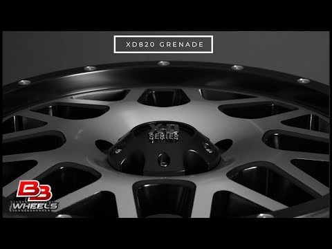 Xd Xd820 Grenade Wheels Rims 20x12 6x139.7 Gloss Black -44mm ...