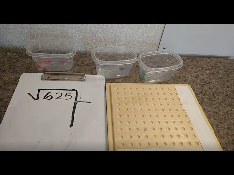 Montessori  Made Easy - How to find the Square Root of 625