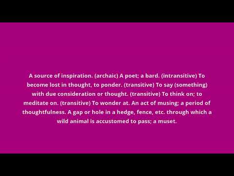 what is the meaning of muse
