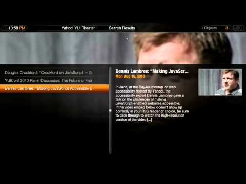 Yahoo! YUI Theater - Veedios app on Plex Media Center