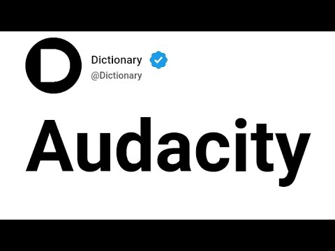 Audacity Meaning In English