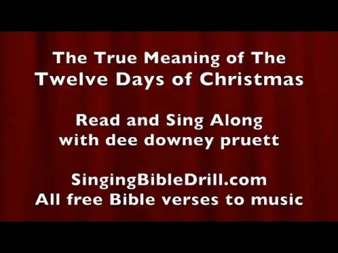 The True Meaning of The Twelve Days of Christmas, read along with dee downey pruett