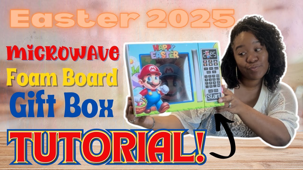 Easter Microwave Foam Board Gift Box Tutorial
