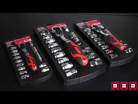URREA GO-THROUGH SOCKET SET AND ACCESSORIES.