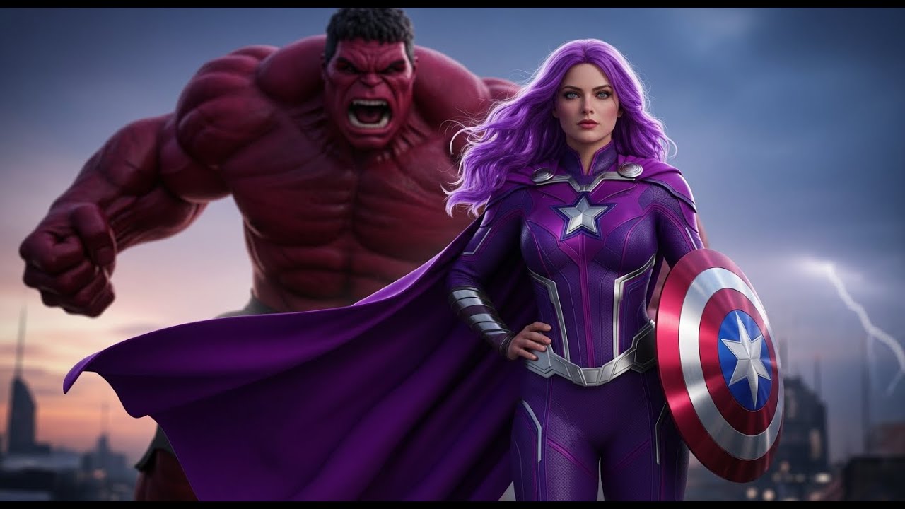 US Orizon Guardian: The Purple Super Woman's Empathy vs. The Deep Crimson Hulk!