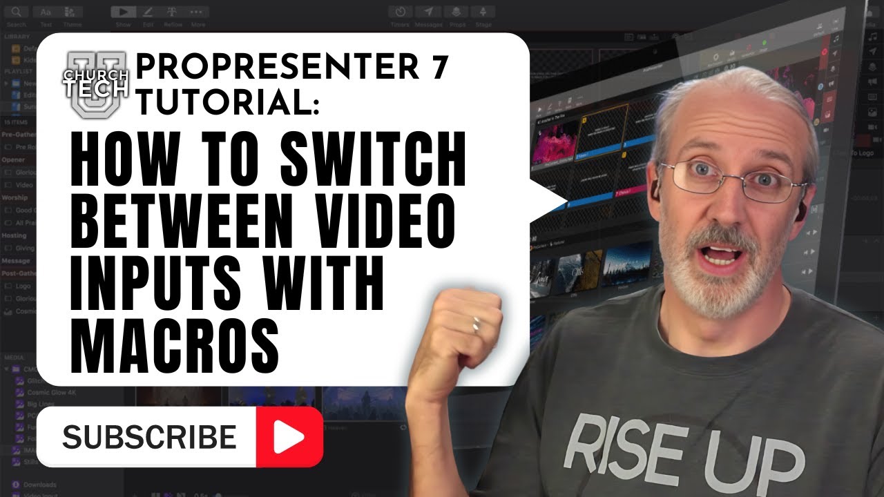 ProPresenter 7 Tutorial: How to switch between video inputs with macros