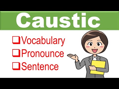 Caustic Meaning and pronunciation | #englishkey