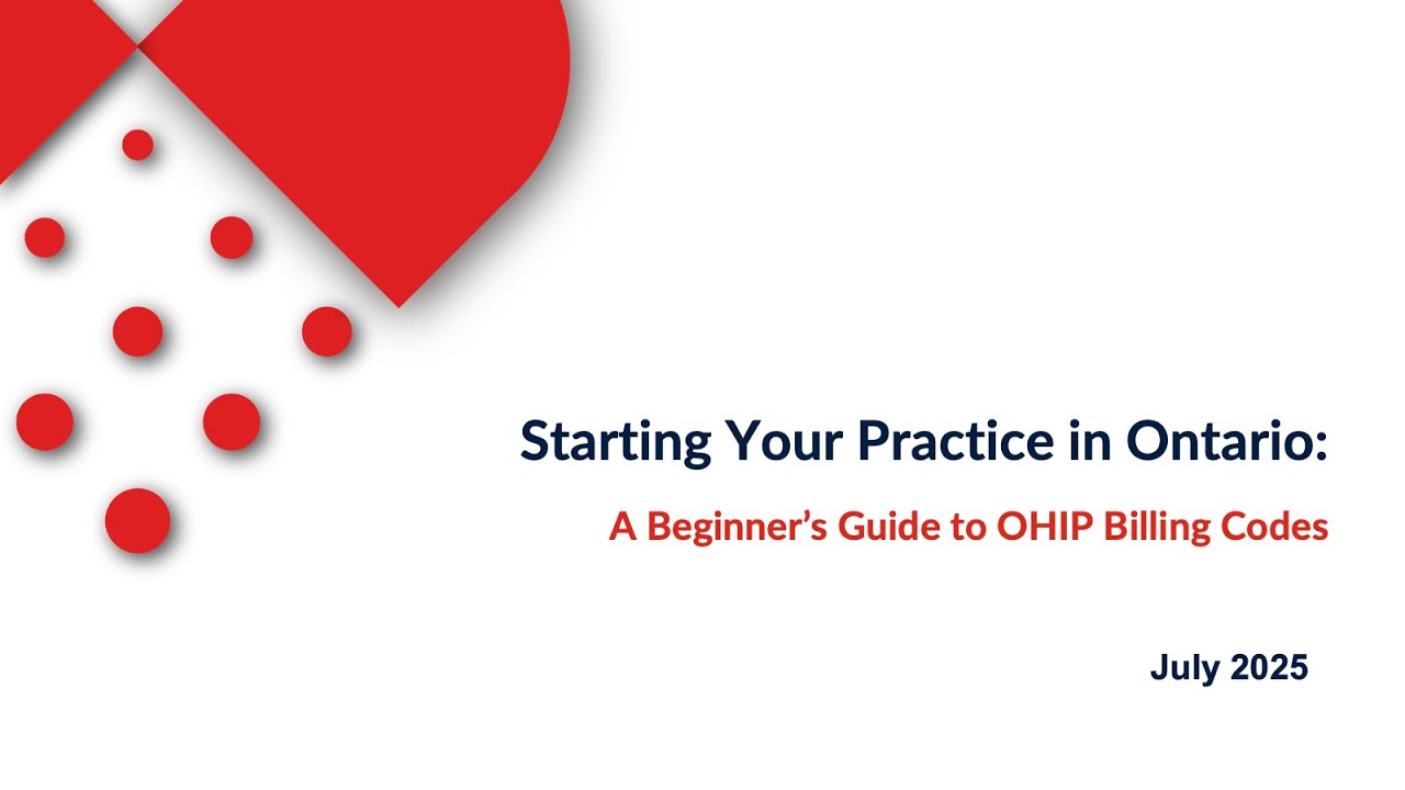 A Beginner's Guide to OHIP Billing Codes