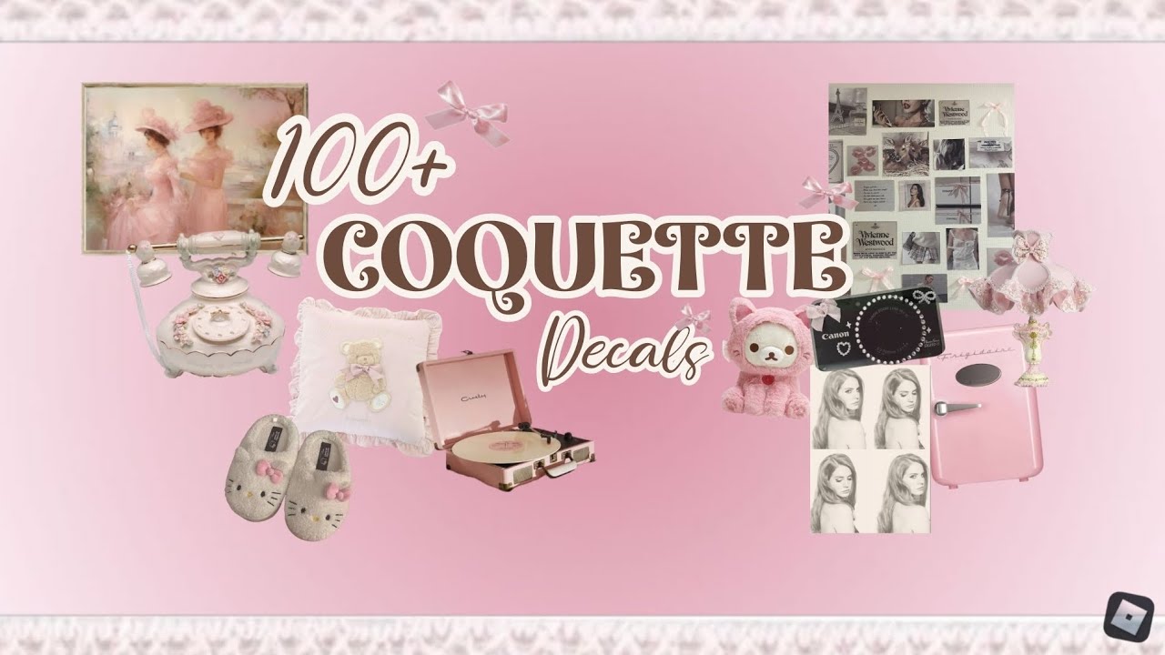 100+ COQUETTE DECALS for bloxburg | ROBLOX