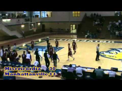 Misericordia Men's Basketball vs. Manhattanville- Johnson Scores 1000th Point