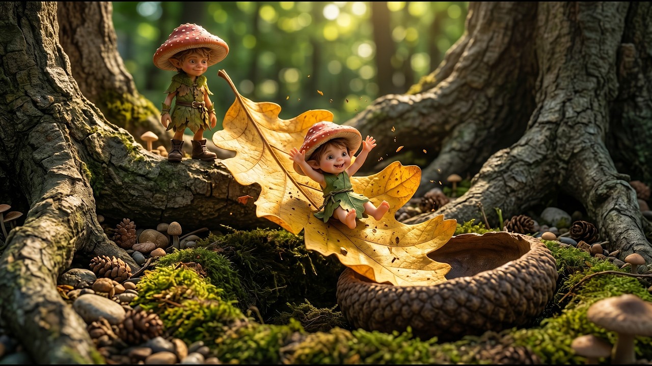 Tiny Elves Build a Giant Acorn Hot Spring 🍂♨️ | Ember Hollow