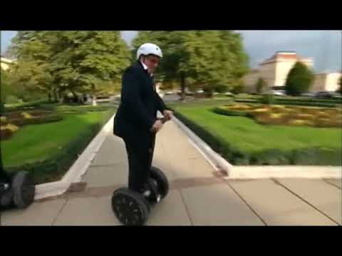 Coach Trip contestants & Brendan on segways "Stupido!" 2009